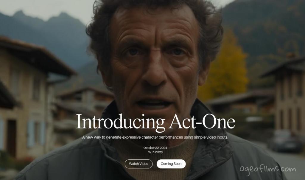 Runway Unveils Act-One, Transforming Character Animation | ageofllms.com